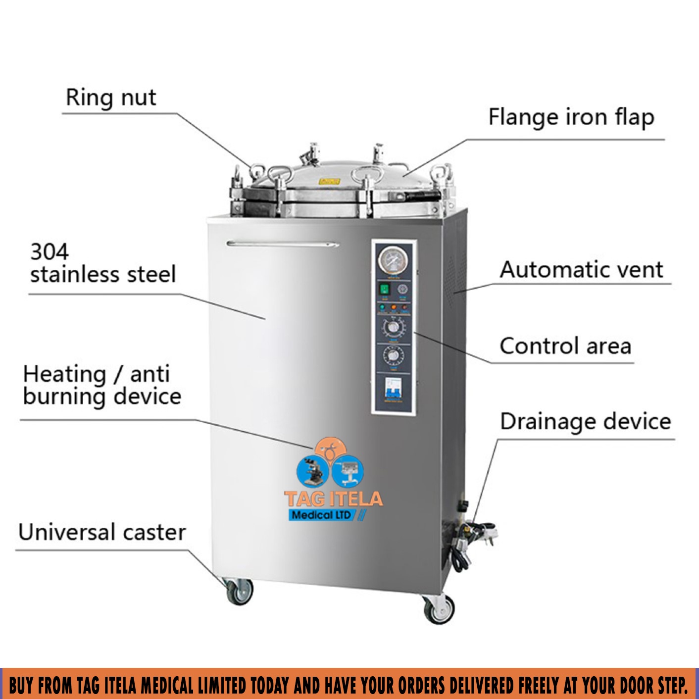 Autoclave Sterilizing Machine (100Ltrs With Timer) | Reapp.com.gh