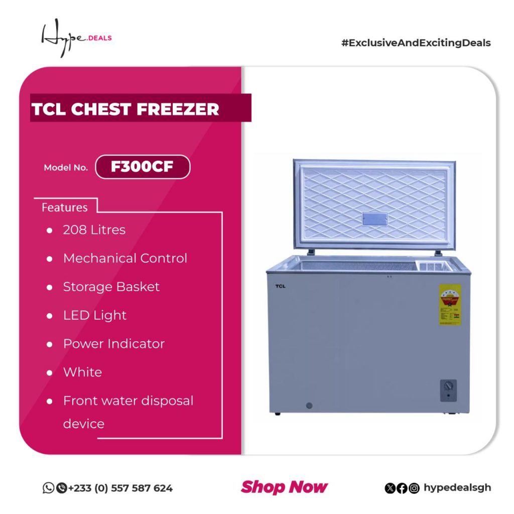 TCL Chest Freezer 300L | Reapp.com.gh